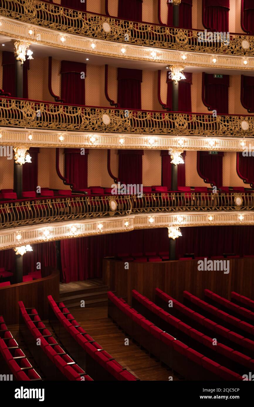 Color image from inside a vintage concert hall Stock Photo - Alamy