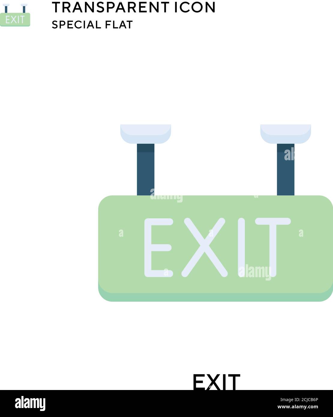 Exit vector icon. Flat style illustration. EPS 10 vector Stock Vector ...