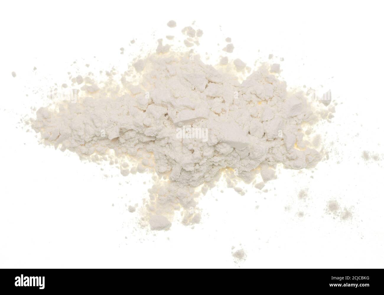 Flour isolated on white background Stock Photo - Alamy