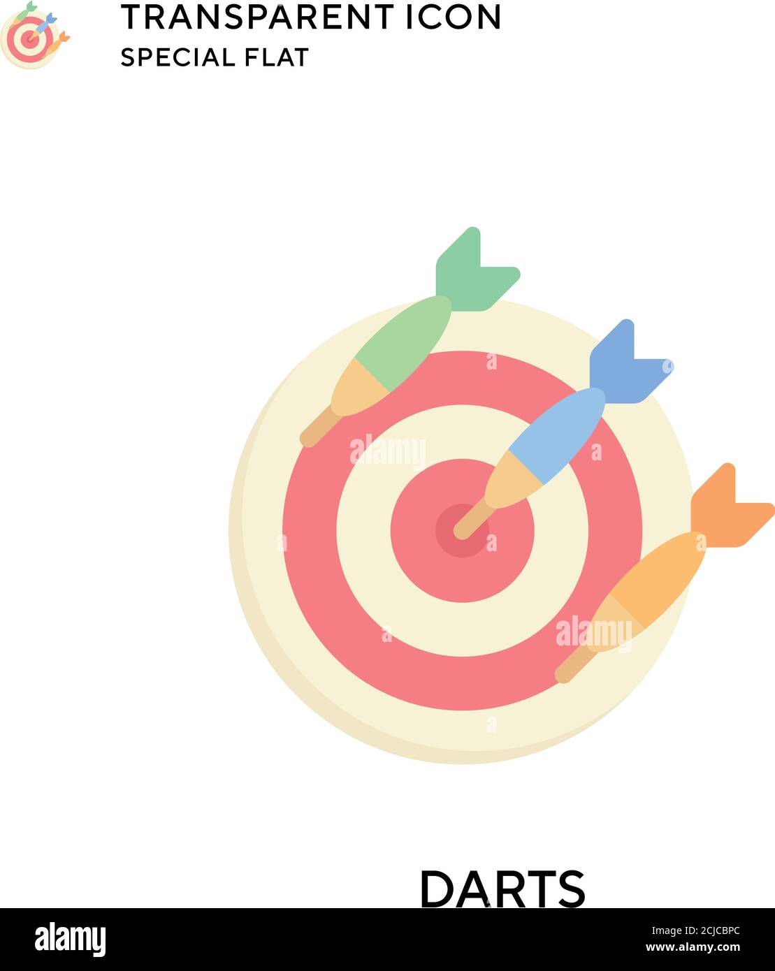 Darts vector icon. Flat style illustration. EPS 10 vector Stock Vector ...