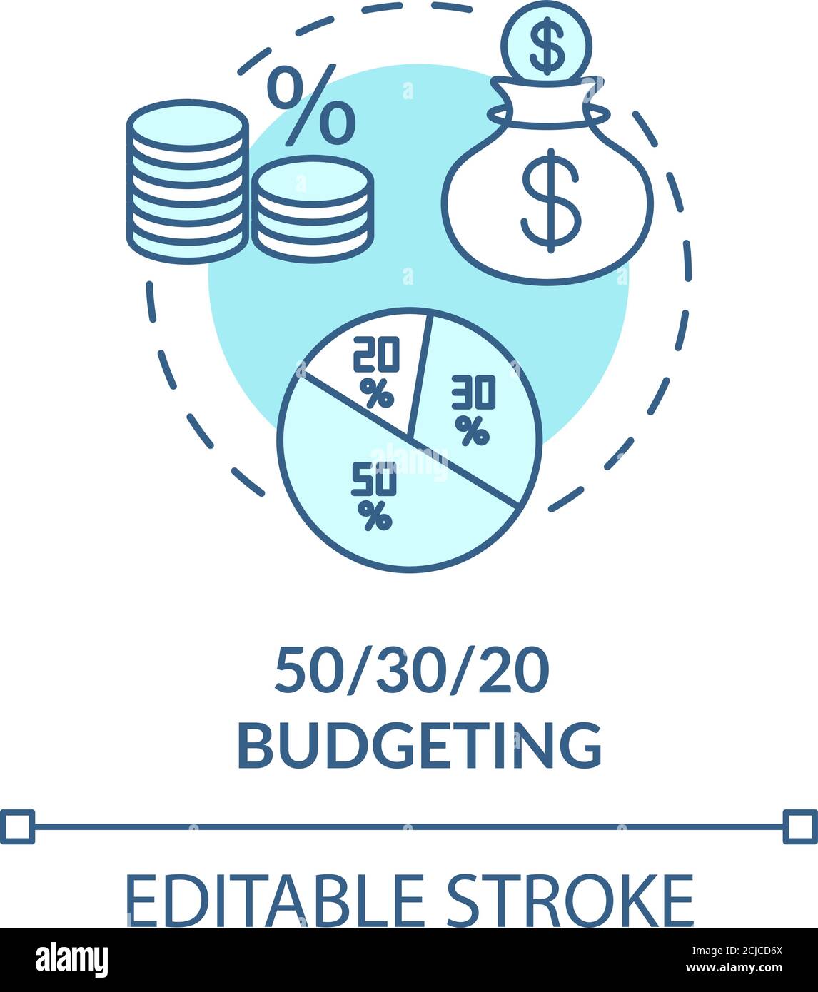 Budgeting concept icon Stock Vector Image & Art - Alamy
