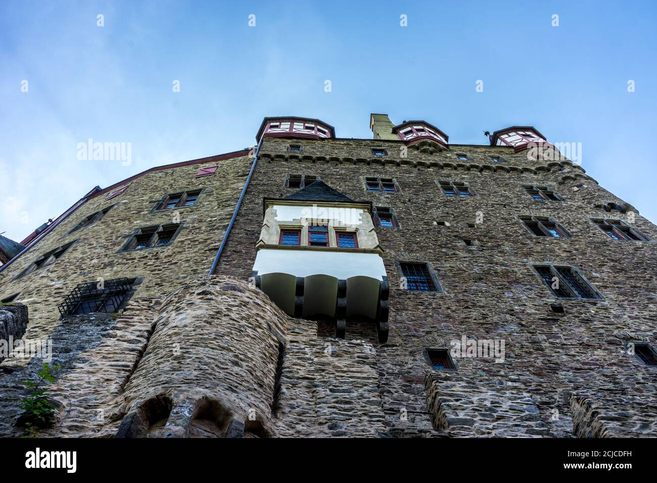 Low angle shot of an ancient Burg Eltz Castle in Wierschem, Germany ...
