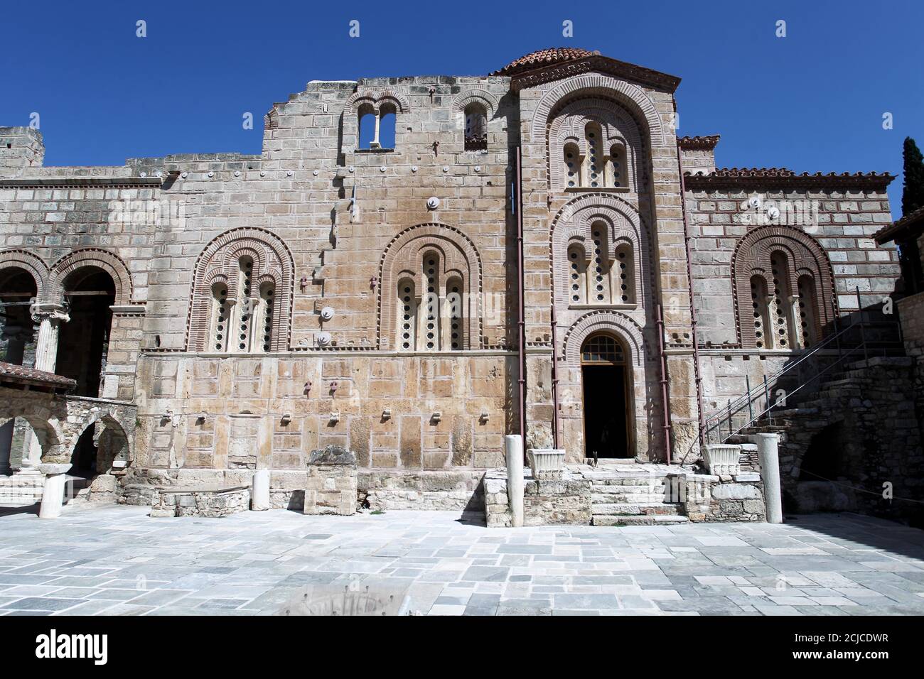 The Main Byzantine Church of the Daphni Monastery in the Athenian ...