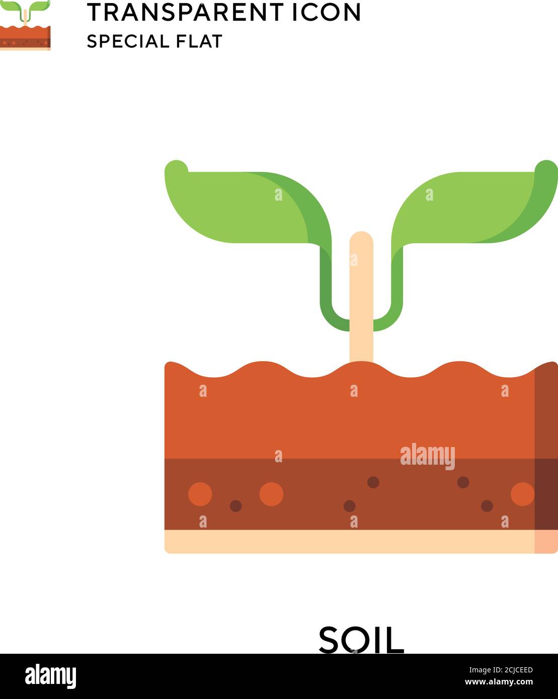 Soil vector icon. Flat style illustration. EPS 10 vector Stock Vector ...