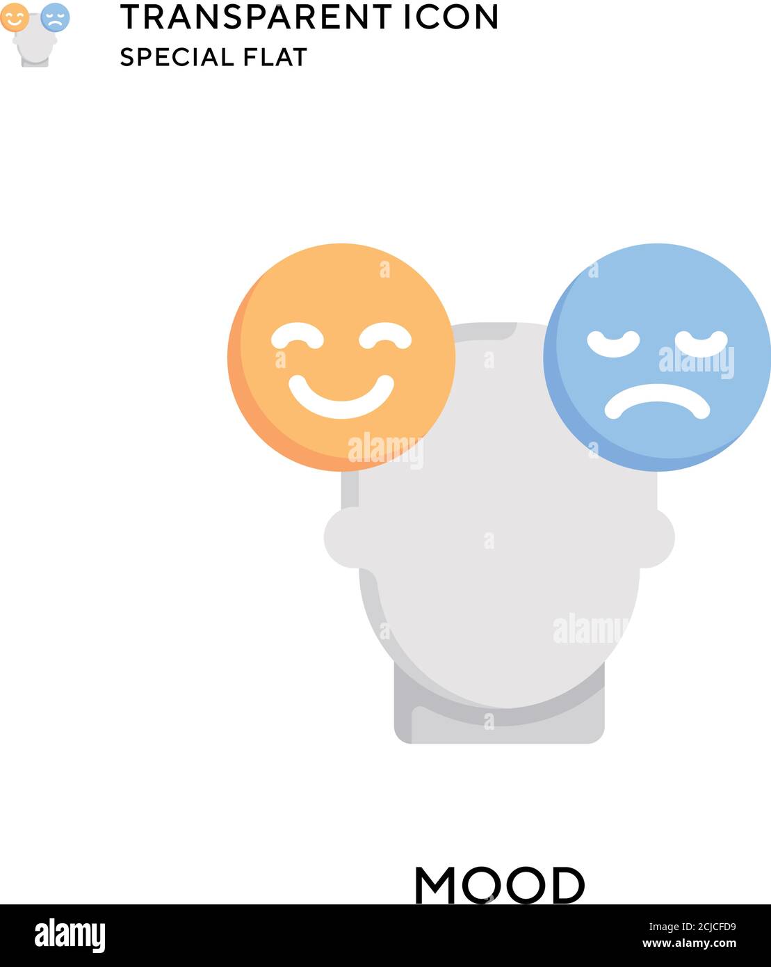 Mood vector icon. Flat style illustration. EPS 10 vector Stock Vector ...