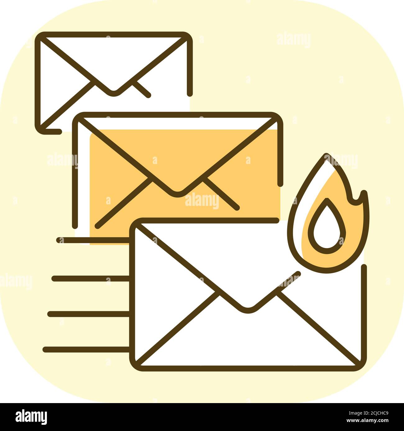 Priority mail envelope letter Stock Vector Images - Alamy