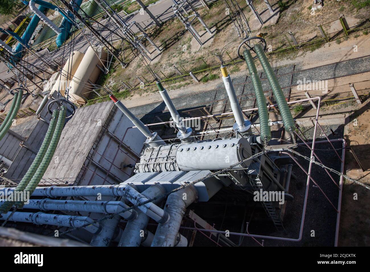 Power transformer on electric transformation and distributing ...