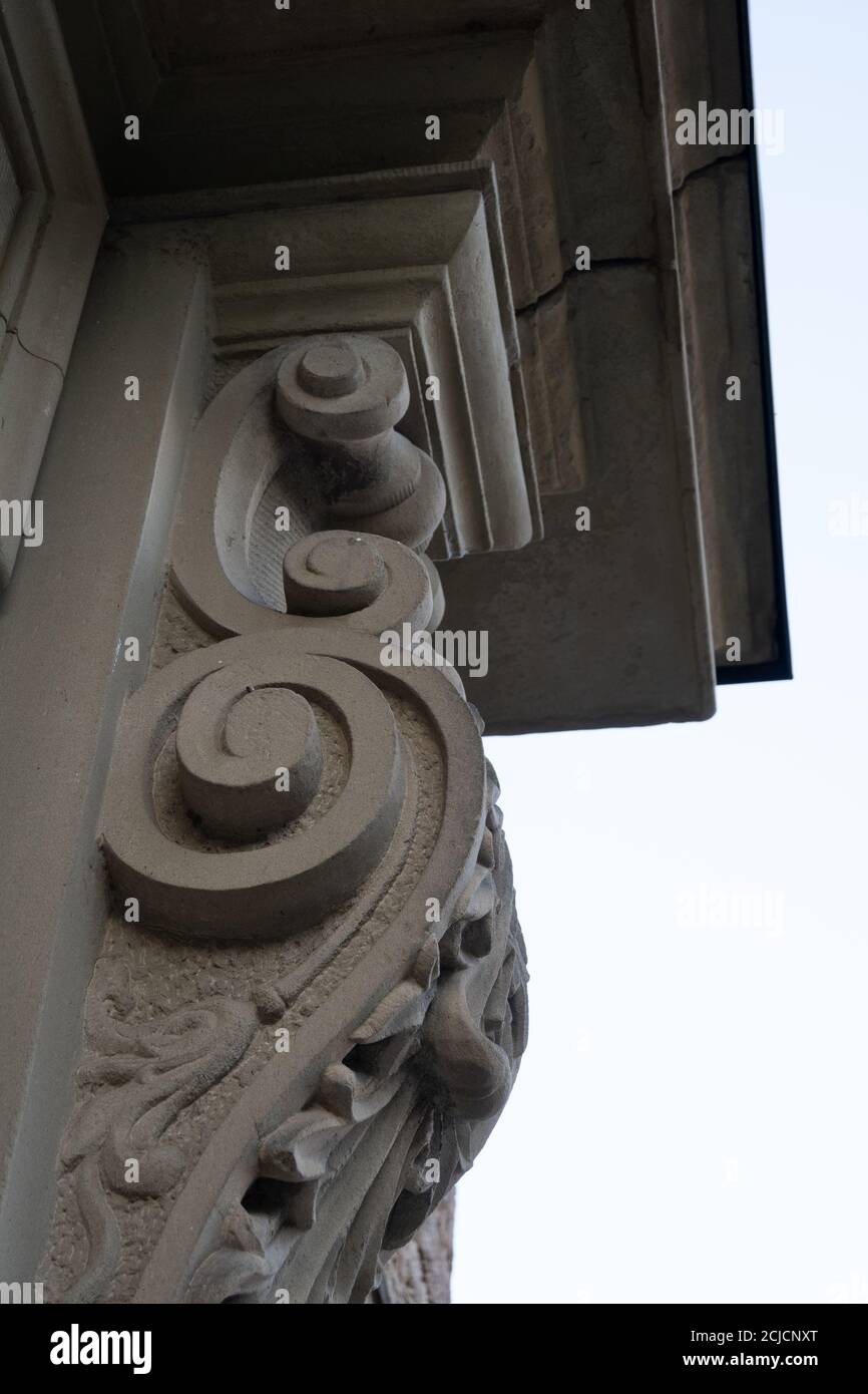 Vertical shot of a decorative architectural column Stock Photo - Alamy