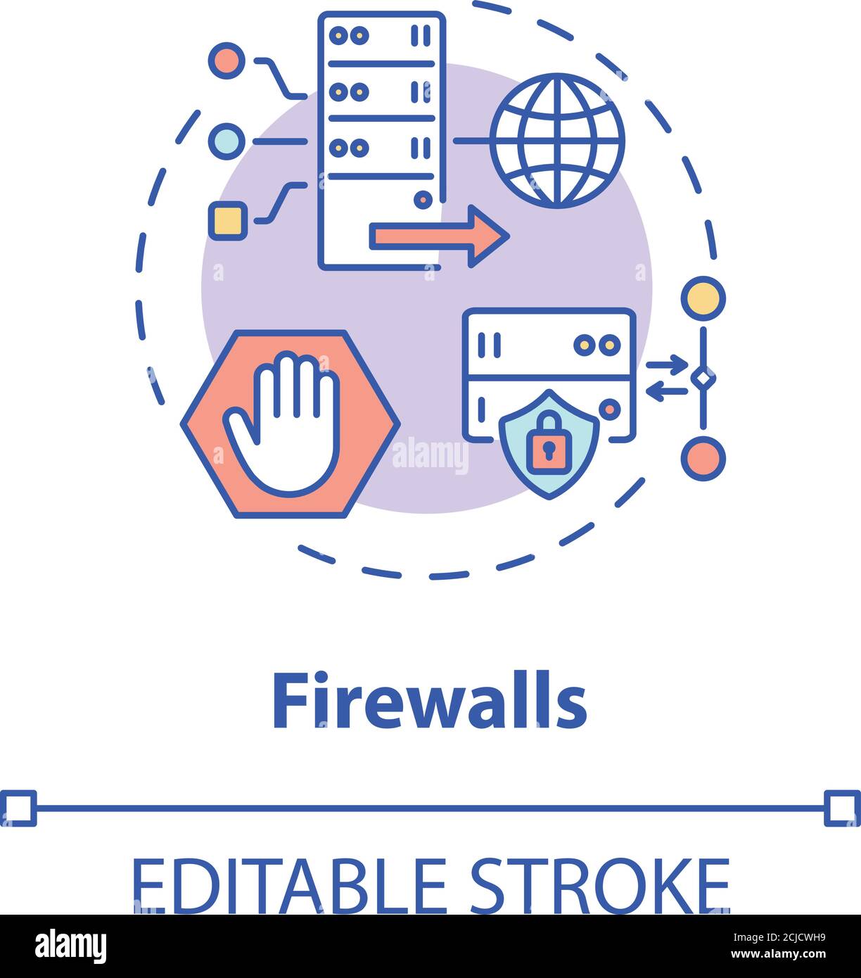 Firewalls concept icon Stock Vector Image & Art - Alamy