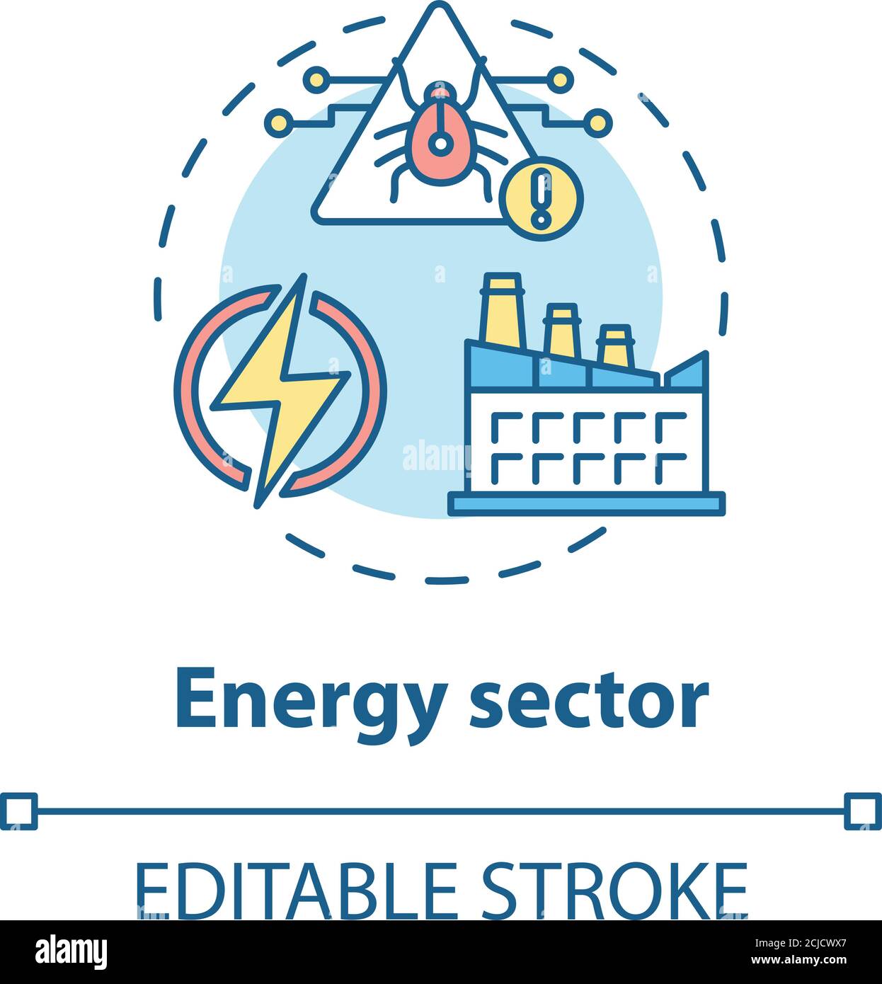 Energy sector concept icon Stock Vector Image & Art - Alamy