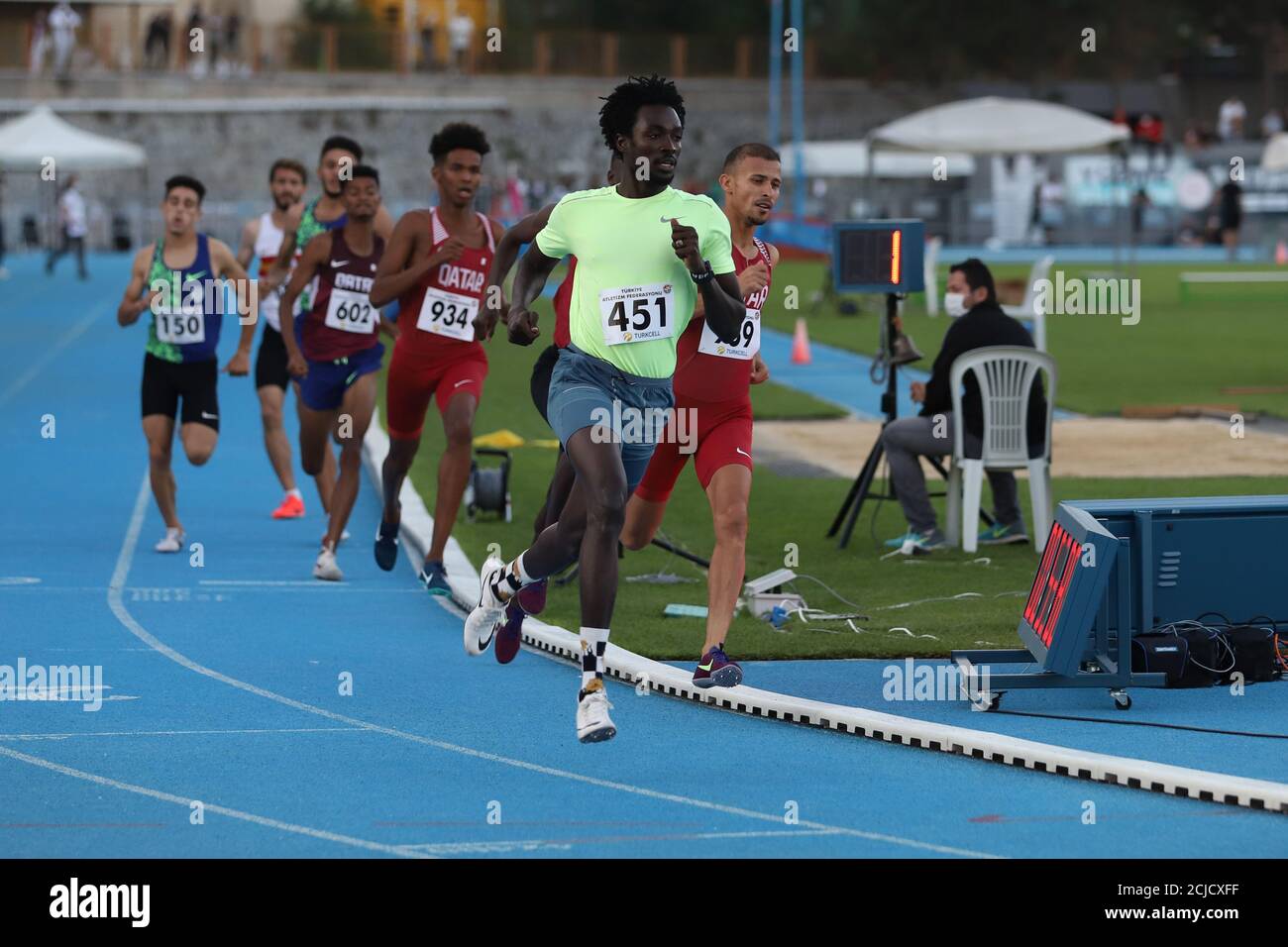 ISTANBUL, TURKEY - SEPTEMBER 05, 2020: Athletes running during Turkish ...