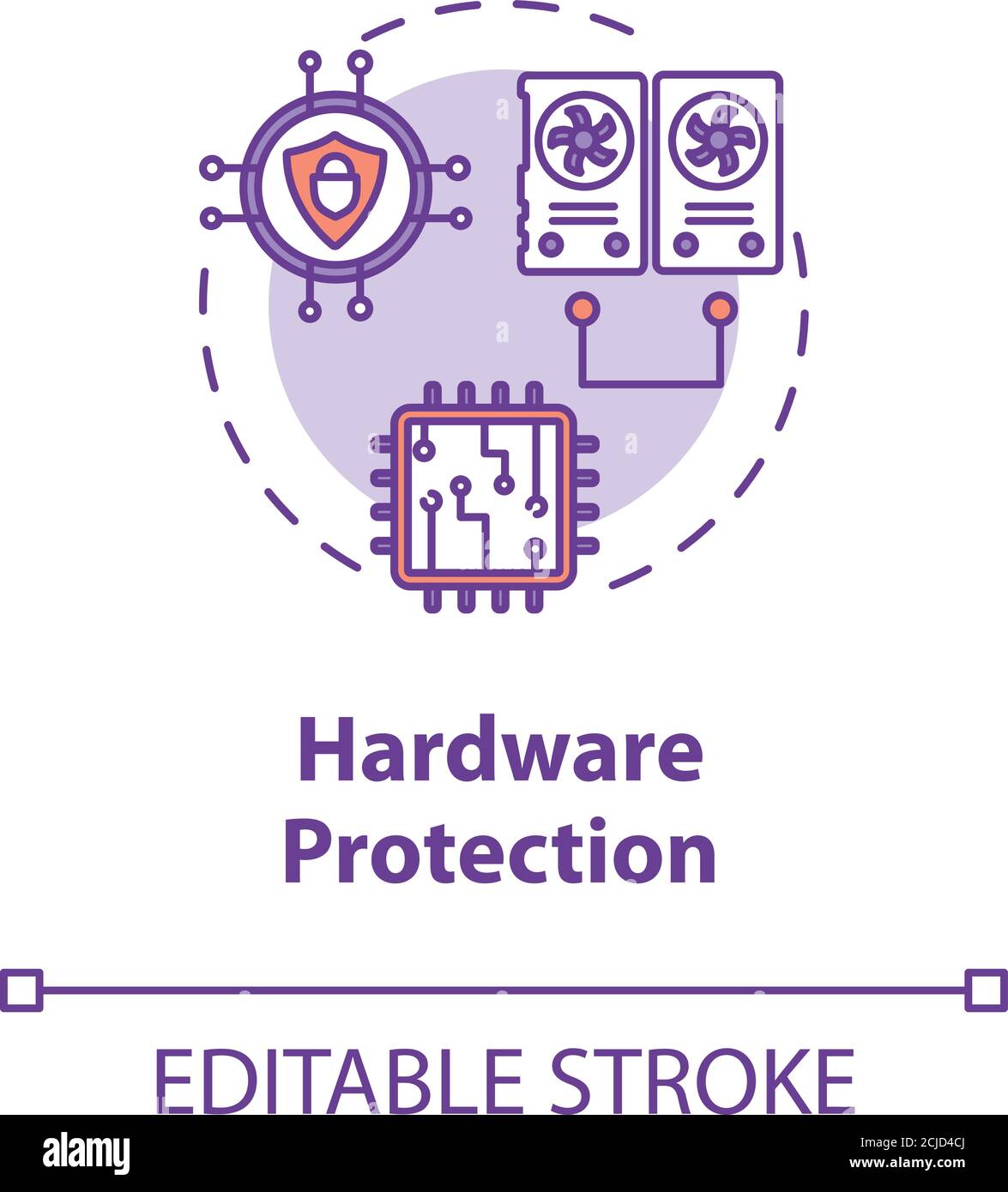 Hardware protection concept icon Stock Vector Image & Art - Alamy
