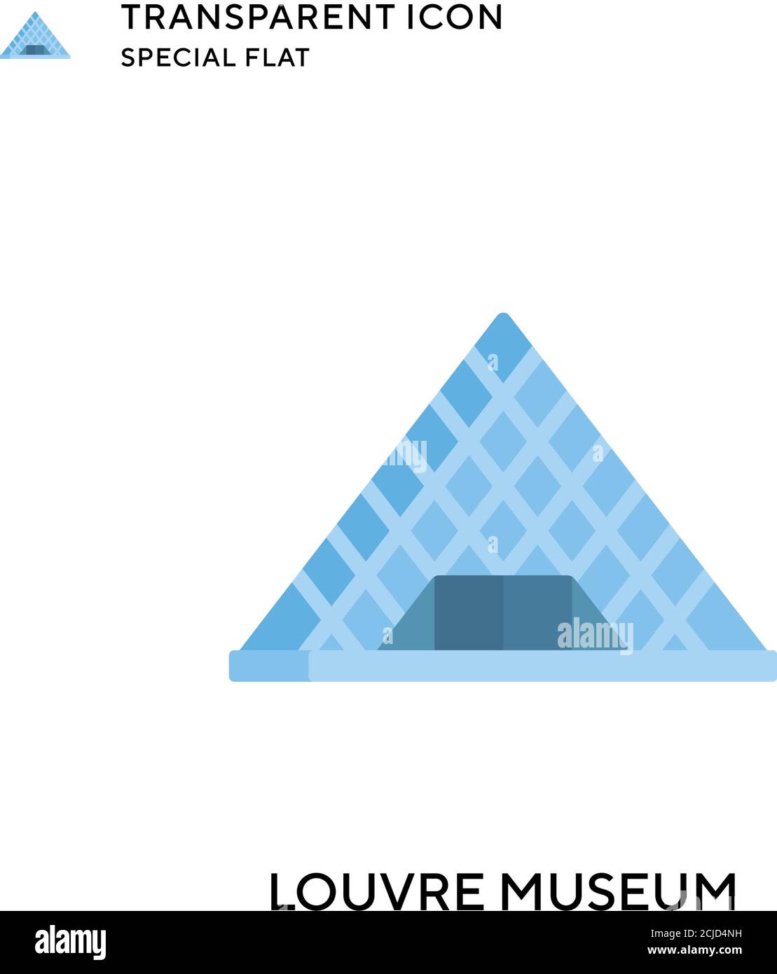 Louvre Museum vector icon. Flat style illustration. EPS 10 vector Stock ...