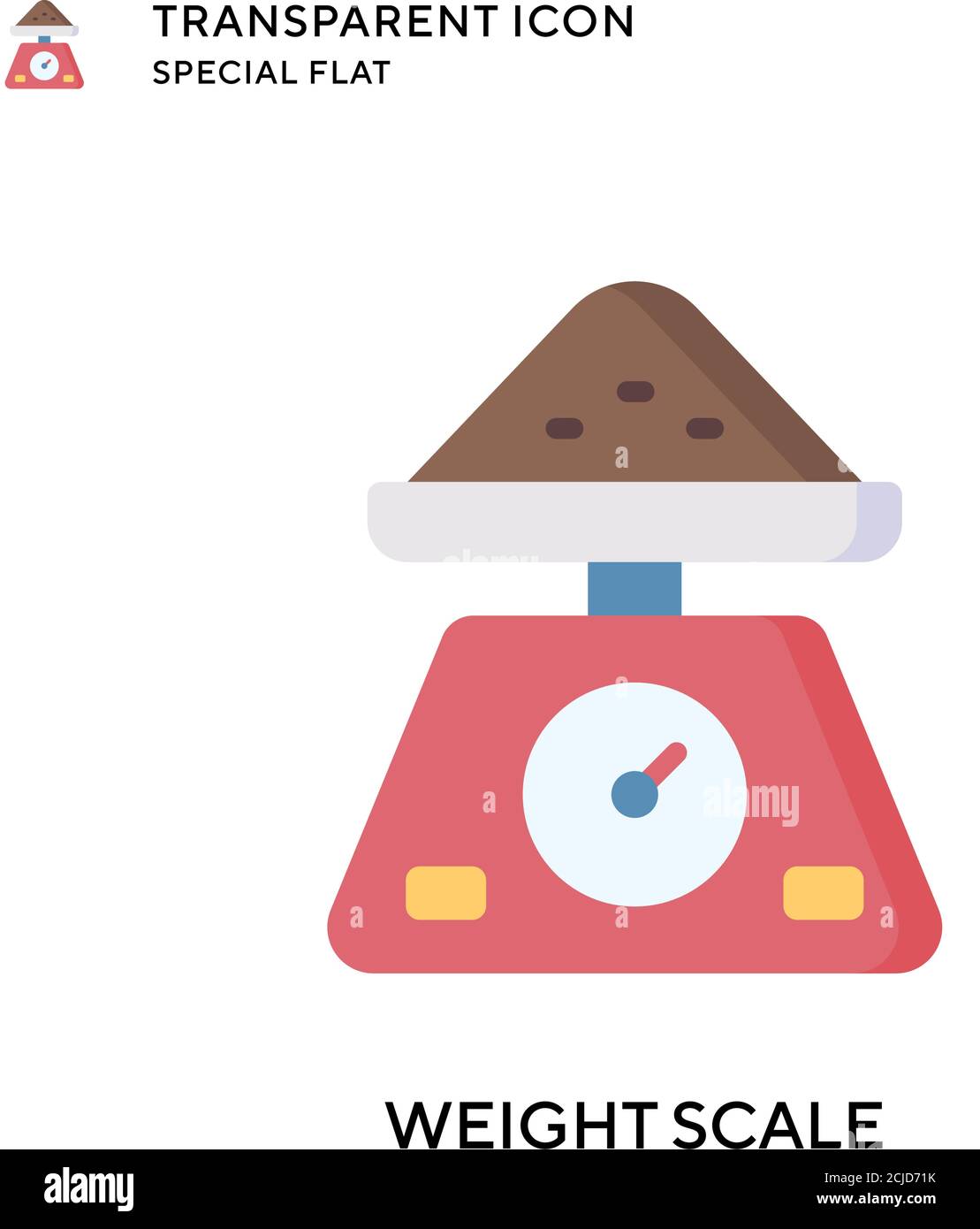 Weight scale vector icon. Flat style illustration. EPS 10 vector Stock ...