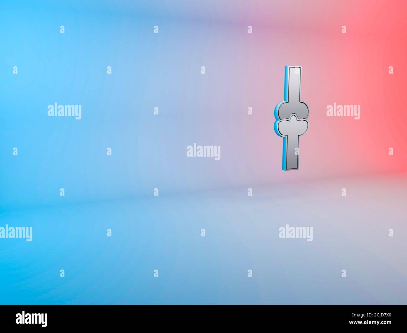 3D illustration of a joint of bones on a colorful background Stock ...