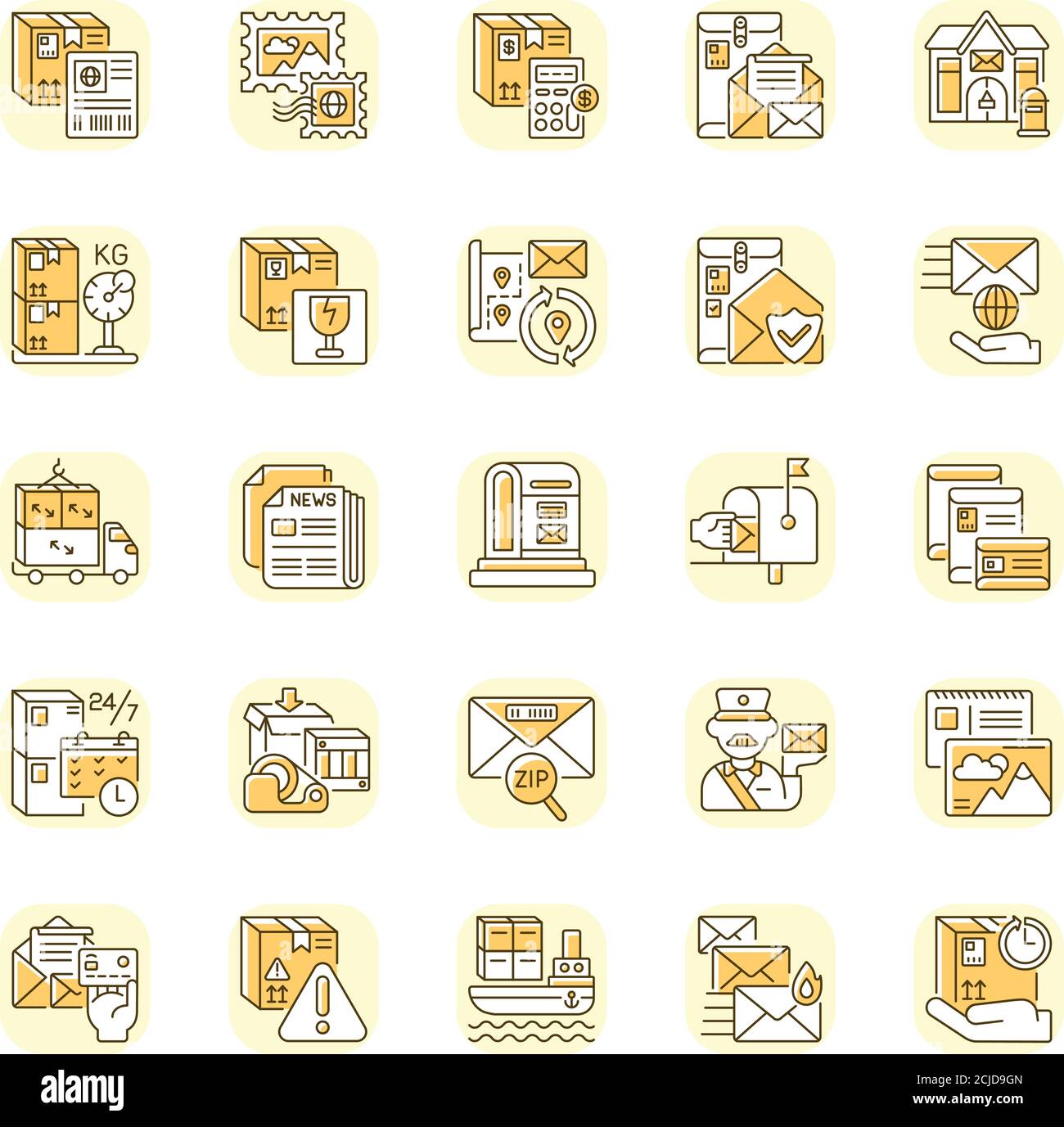 Postal services office Stock Vector Images - Alamy