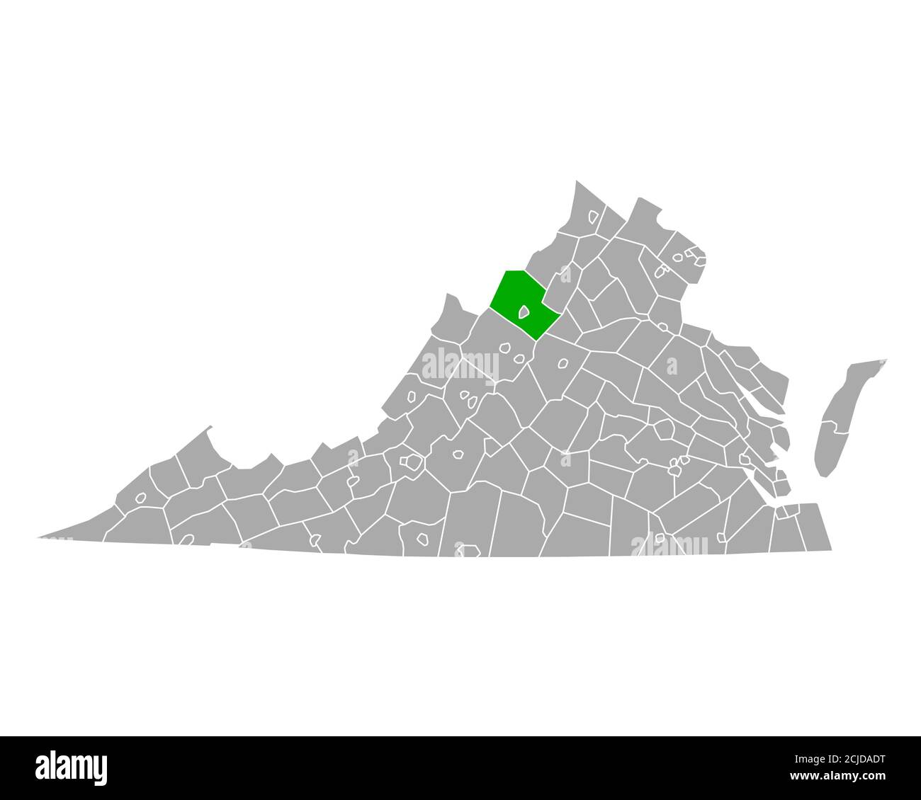 Map of Rockingham in Virginia Stock Photo - Alamy