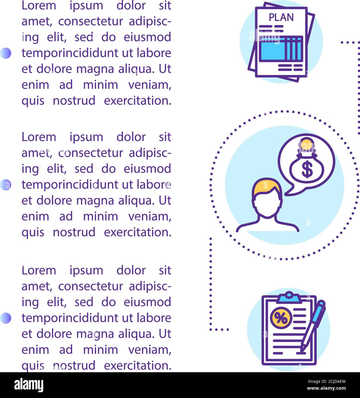 Banking investment budget concept icon with text Stock Vector Image ...