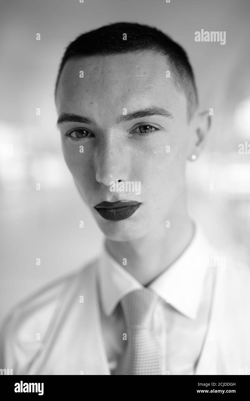 Androgynous face High Resolution Stock Photography and Images - Alamy