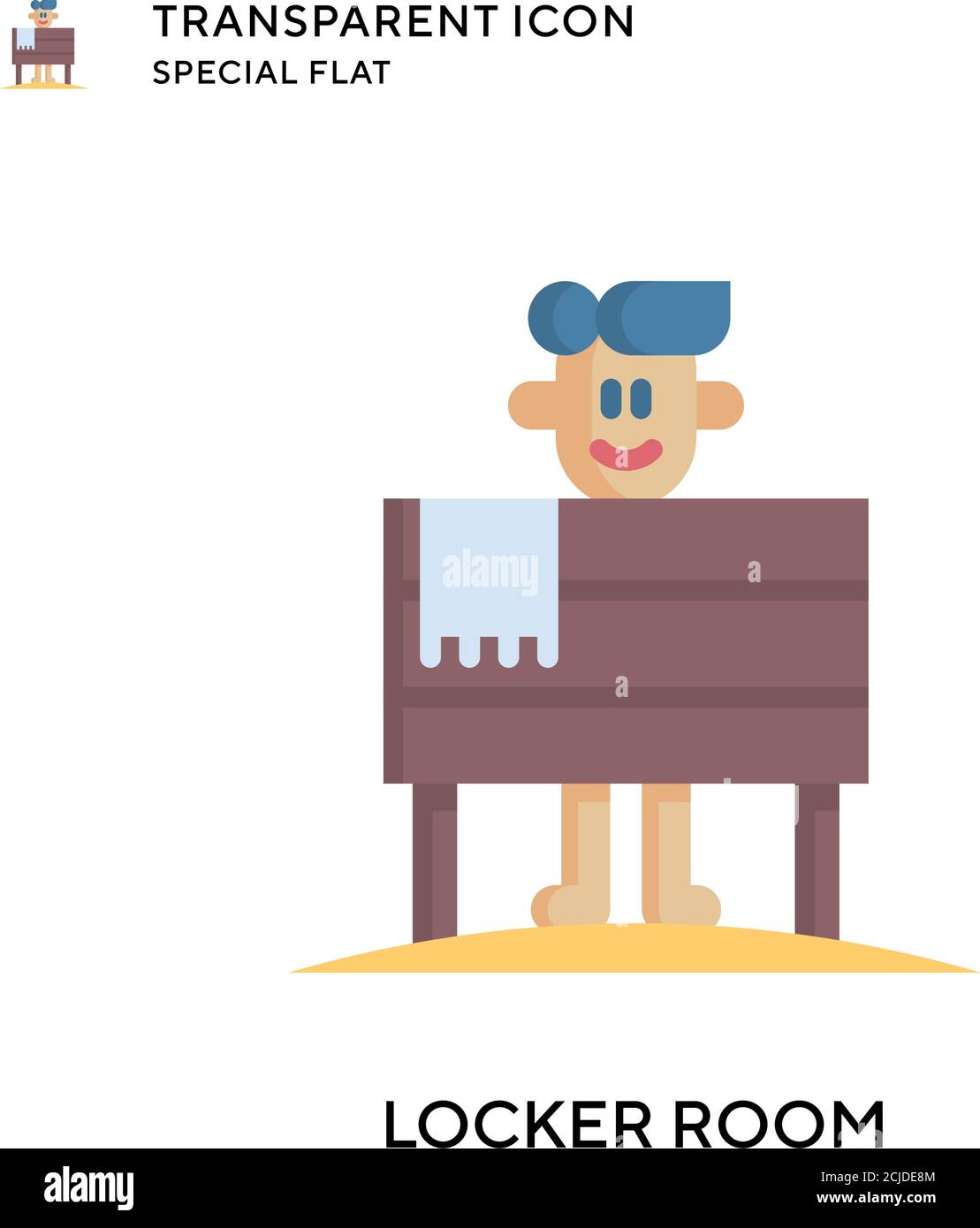 Locker room vector icon. Flat style illustration. EPS 10 vector Stock ...