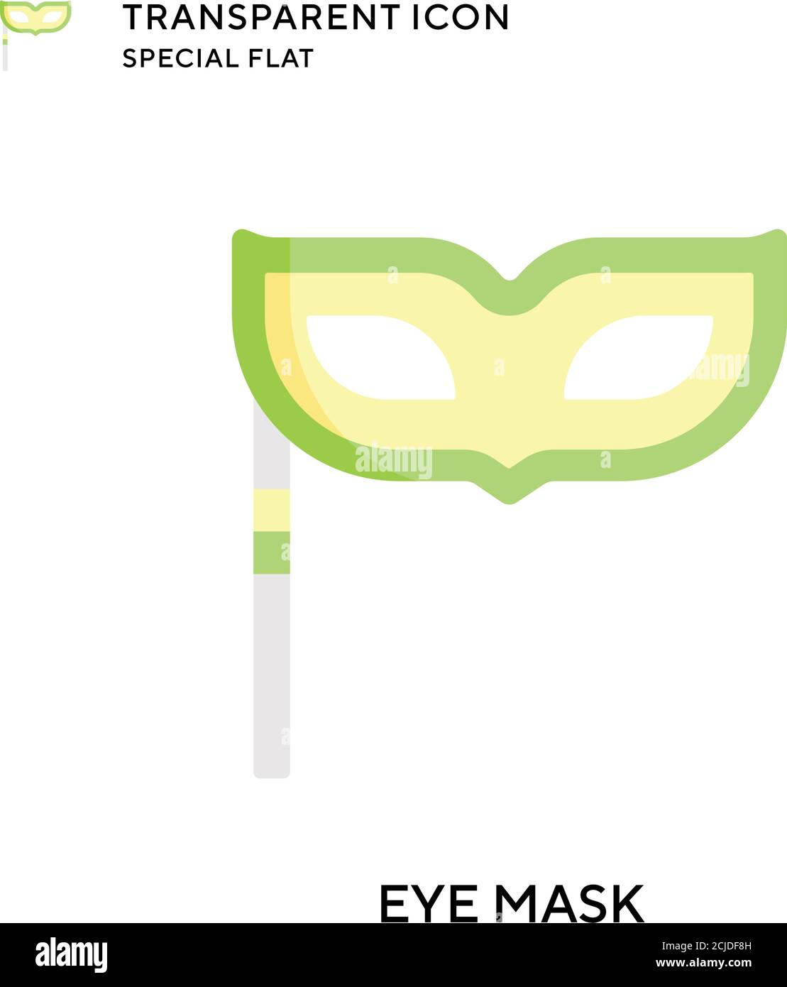 Eye mask vector icon. Flat style illustration. EPS 10 vector Stock ...