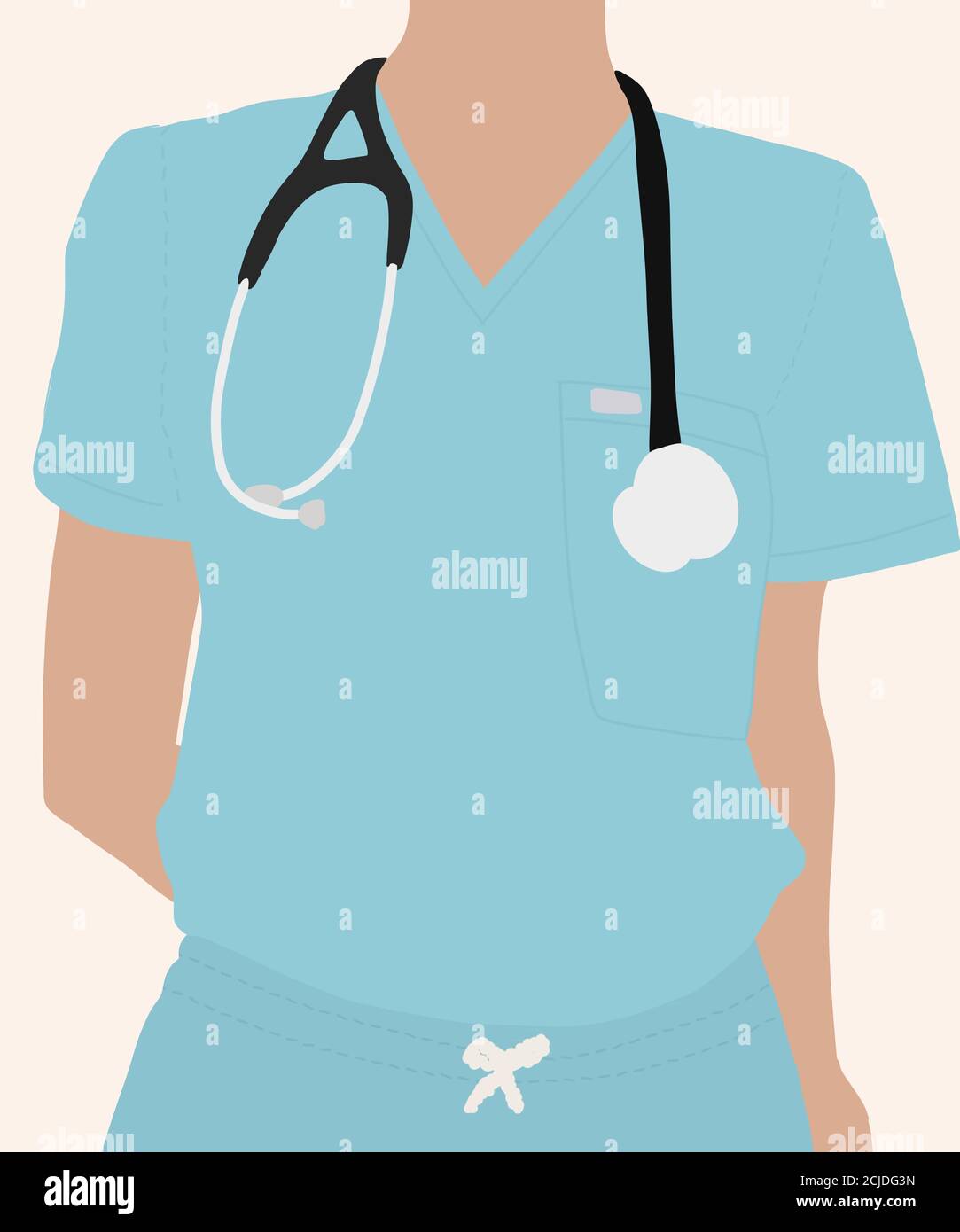 Illustration of a doctor uniform Stock Photo - Alamy