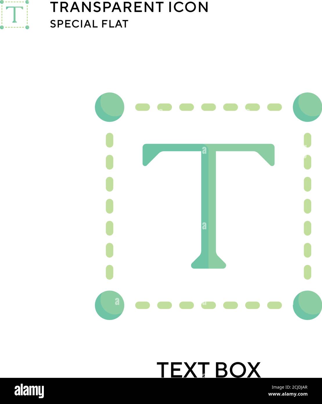 Text box vector icon. Flat style illustration. EPS 10 vector Stock ...