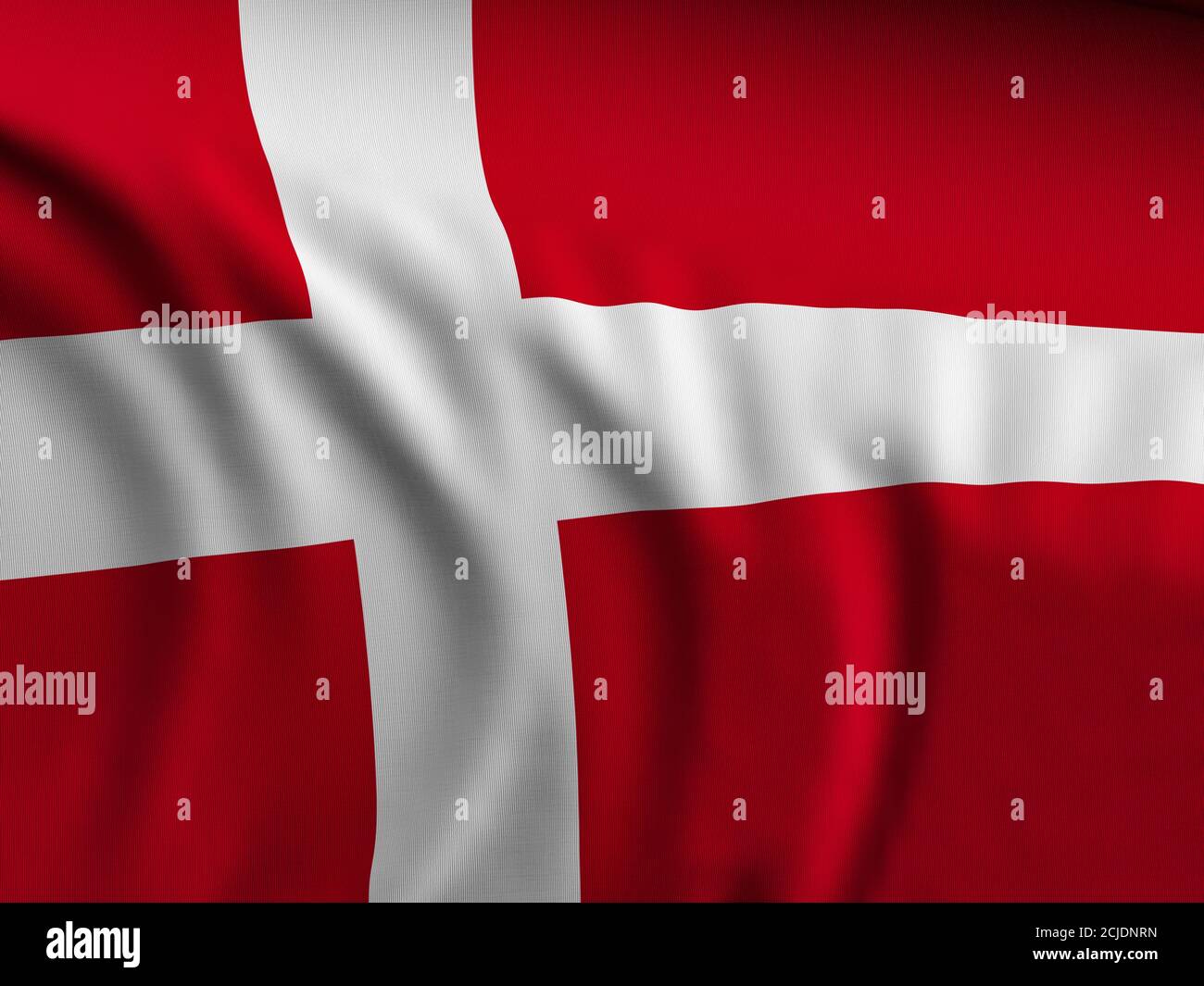 Waving close-up Denmark flag background. 3d illustration Stock Photo ...