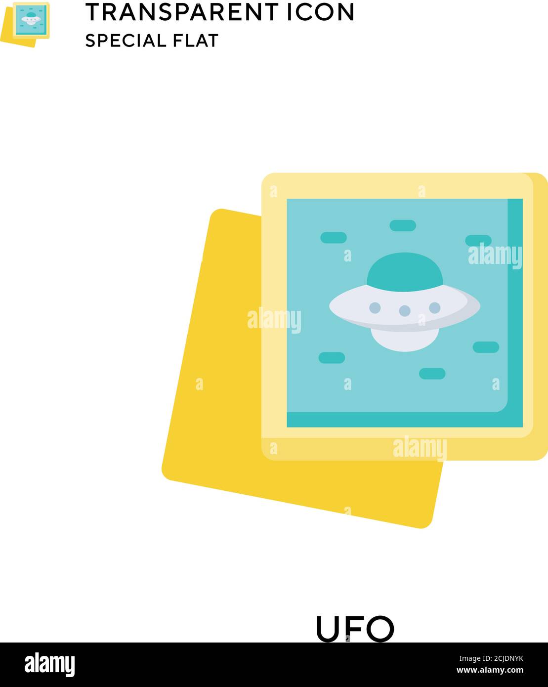 Ufo vector icon. Flat style illustration. EPS 10 vector Stock Vector ...
