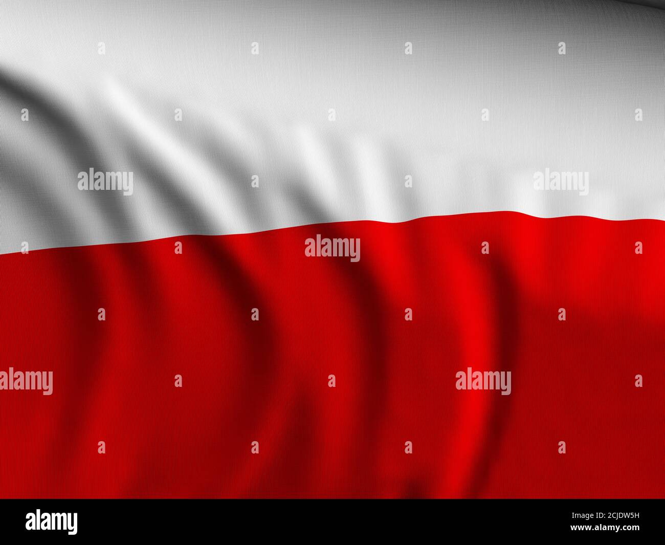 Waving close-up Poland flag background. 3d illustration Stock Photo - Alamy