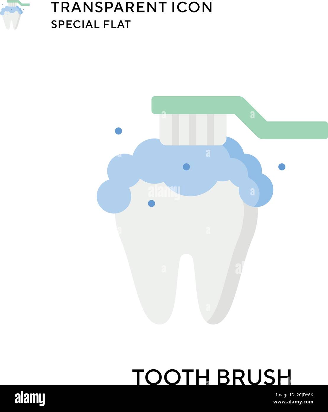 Tooth Brush vector icon. Flat style illustration. EPS 10 vector Stock ...