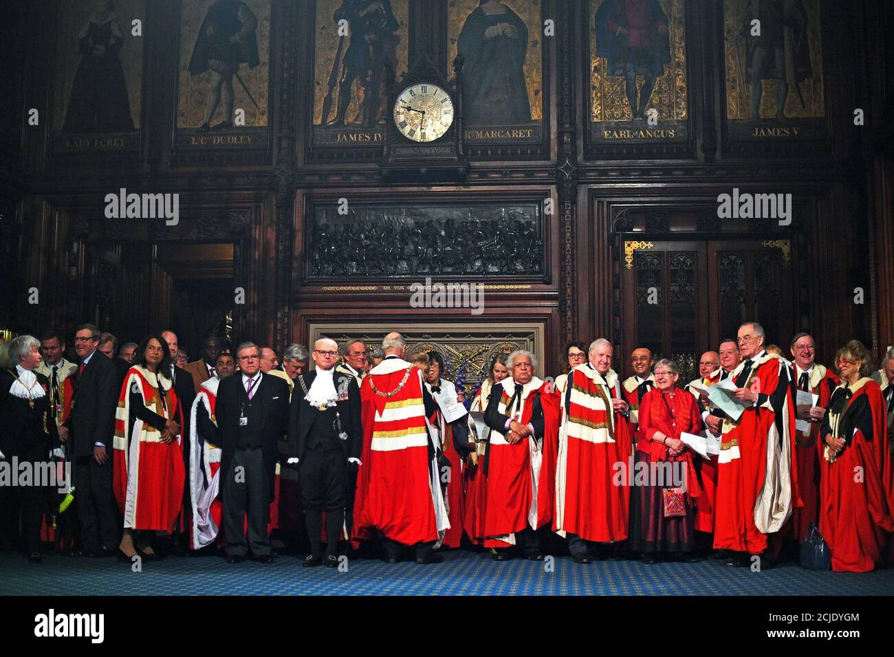 Members house lords wait in hi-res stock photography and images - Alamy