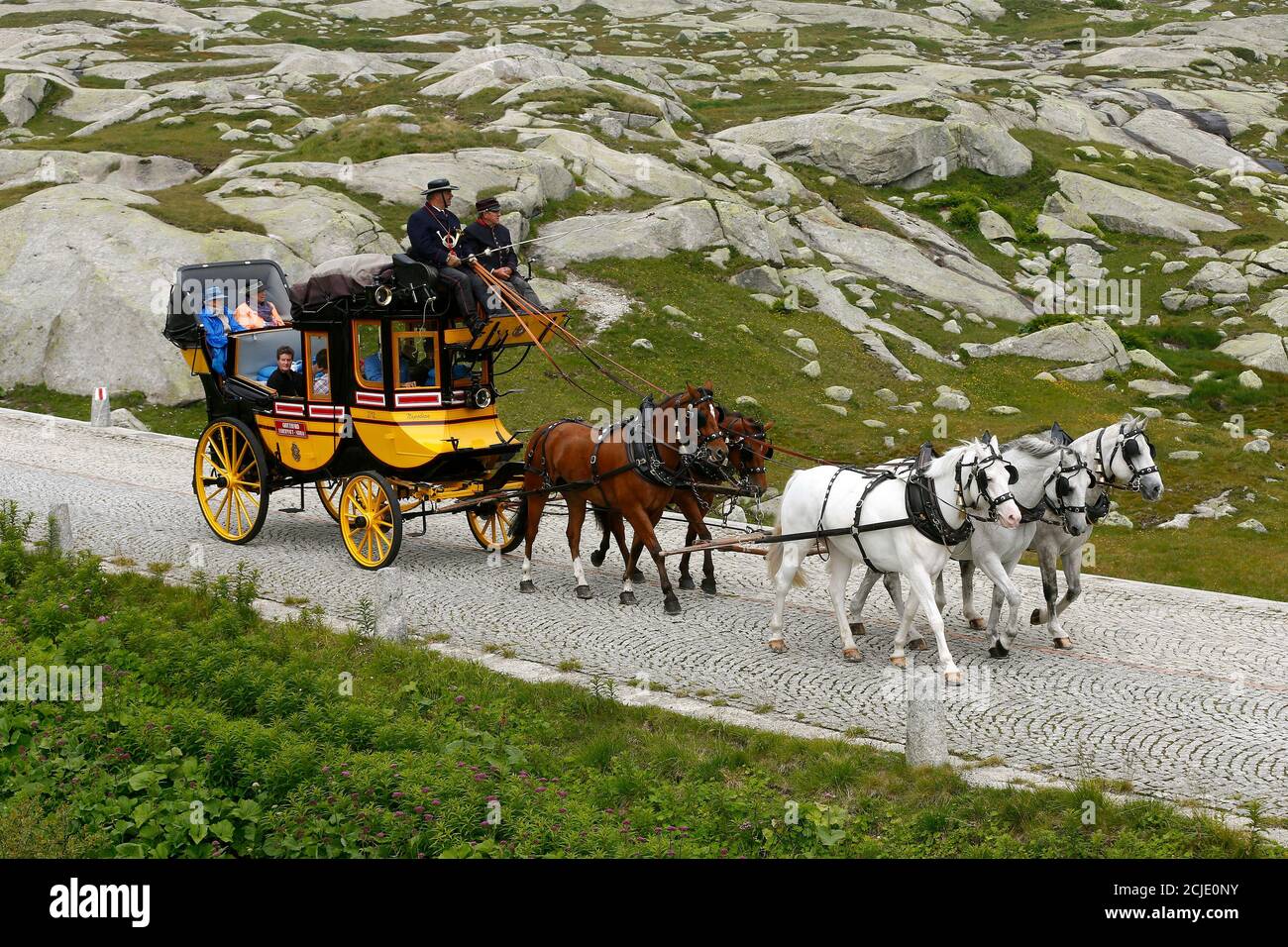 Stagecoach on a road hi-res stock photography and images - Alamy