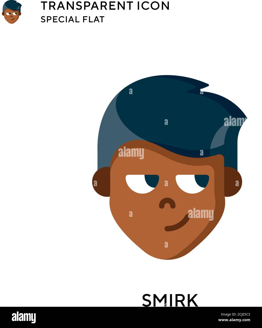 African man smirking Stock Vector Images - Alamy