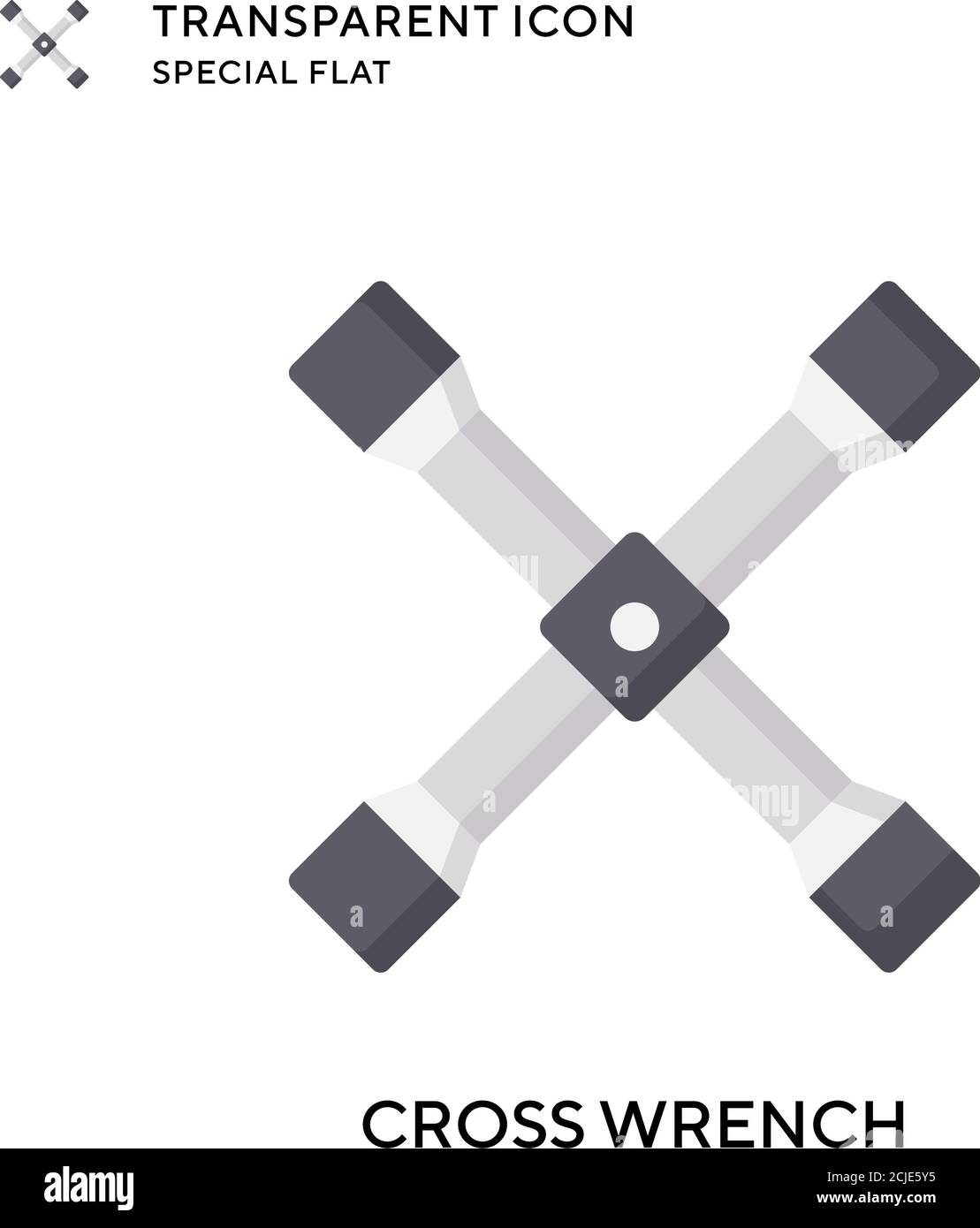 Cross steel wrench logo cross hi-res stock photography and images - Alamy