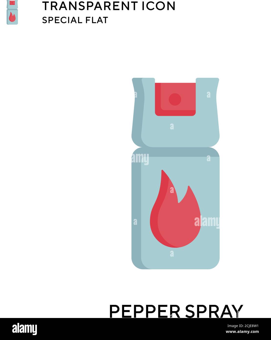 Pepper spray vector icon. Flat style illustration. EPS 10 vector Stock ...