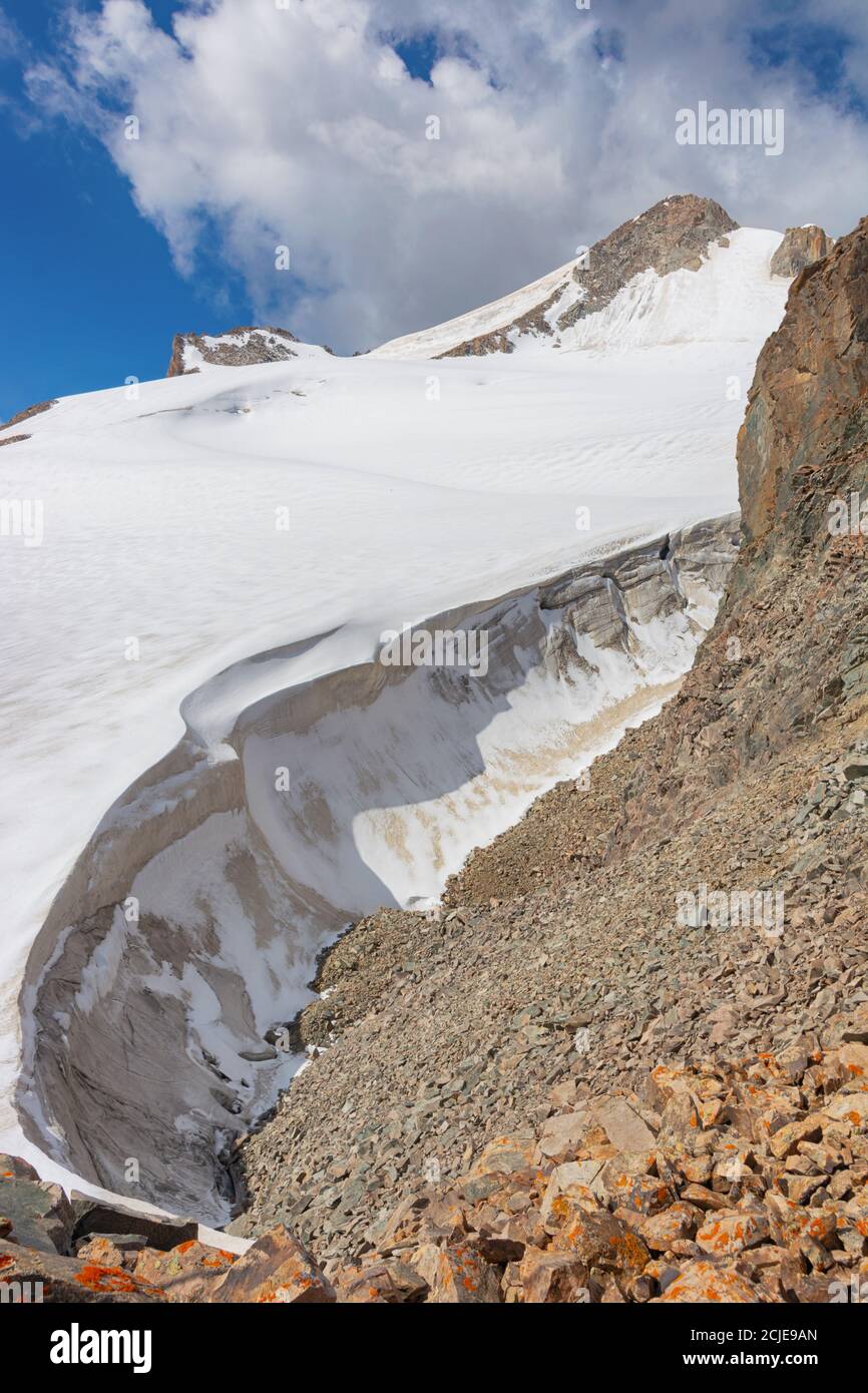 Blue sky ice cold climbing mountain peaks environment hi-res stock ...
