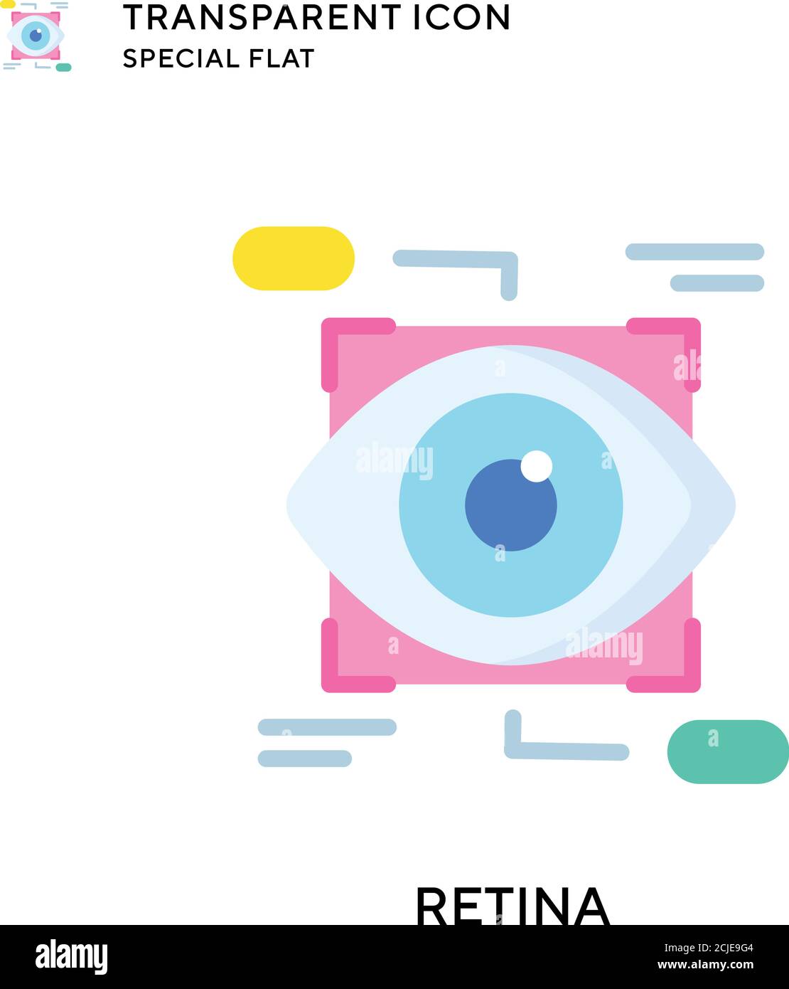 Retina vector icon. Flat style illustration. EPS 10 vector Stock Vector ...