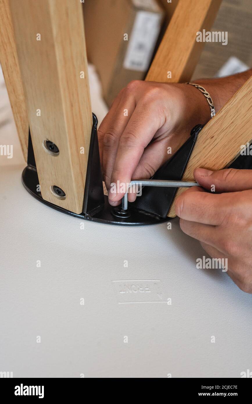 Chair screws hi-res stock photography and images - Alamy
