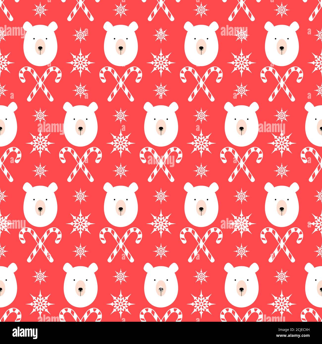 Christmas seamless pattern with polar bears. Background for design and ...