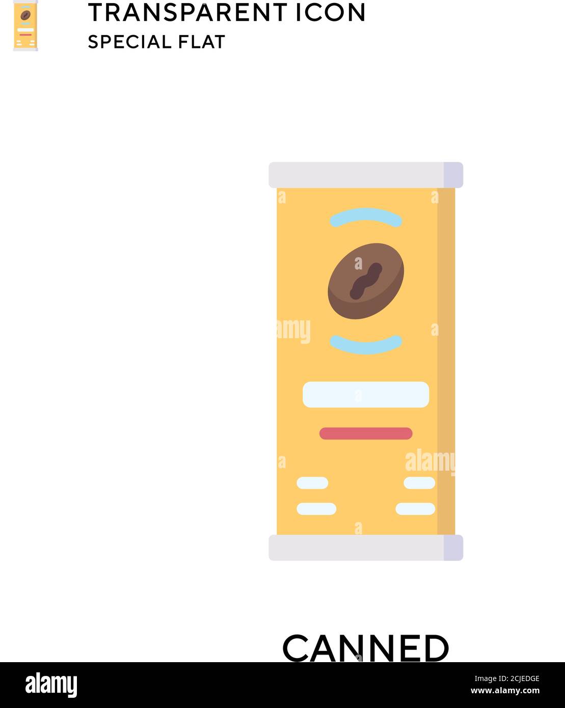 Canned vector icon. Flat style illustration. EPS 10 vector Stock Vector ...
