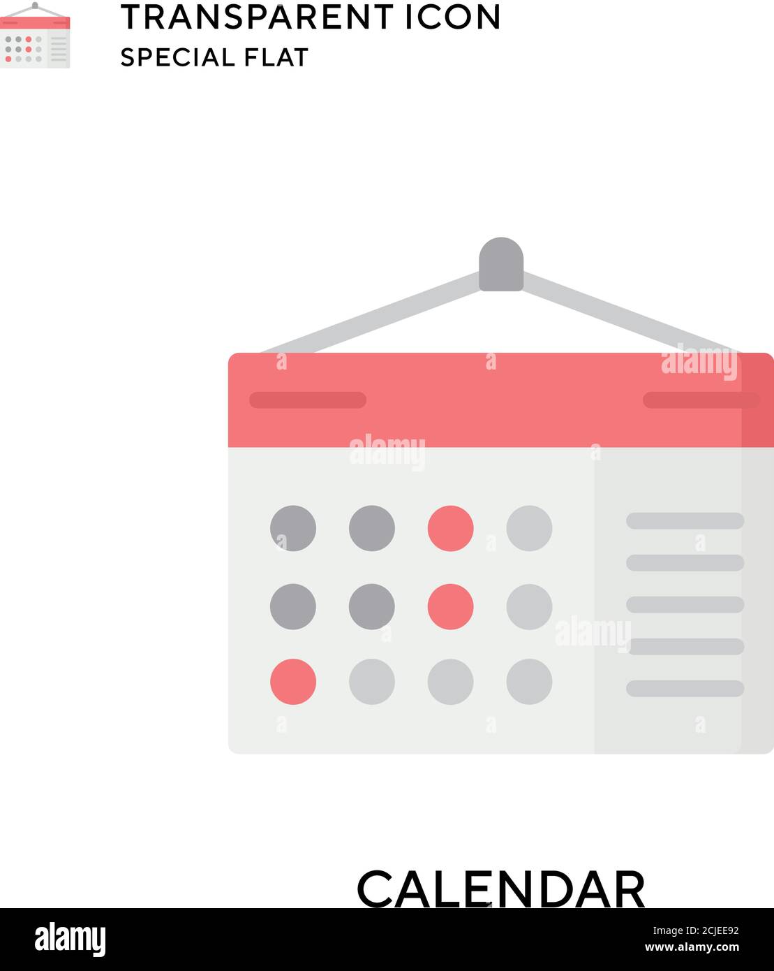 Calendar vector icon. Flat style illustration. EPS 10 vector Stock ...