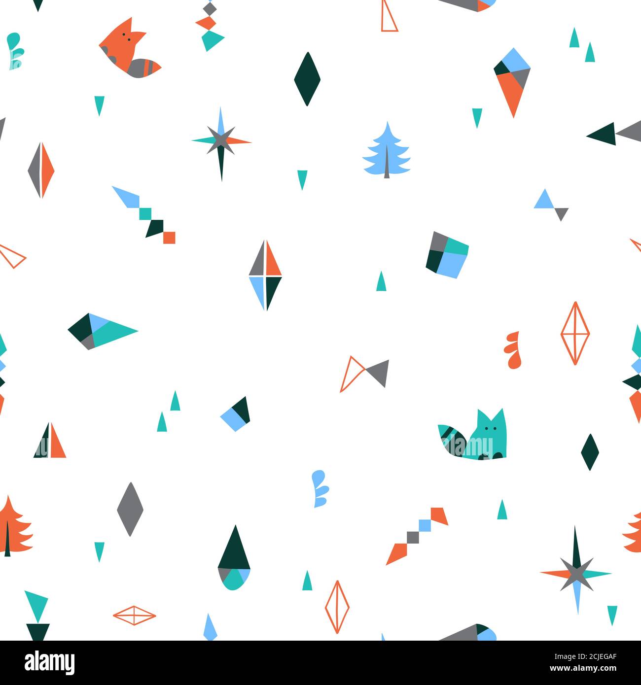 Geometric background. Objects seamless pattern Stock Vector Image & Art ...