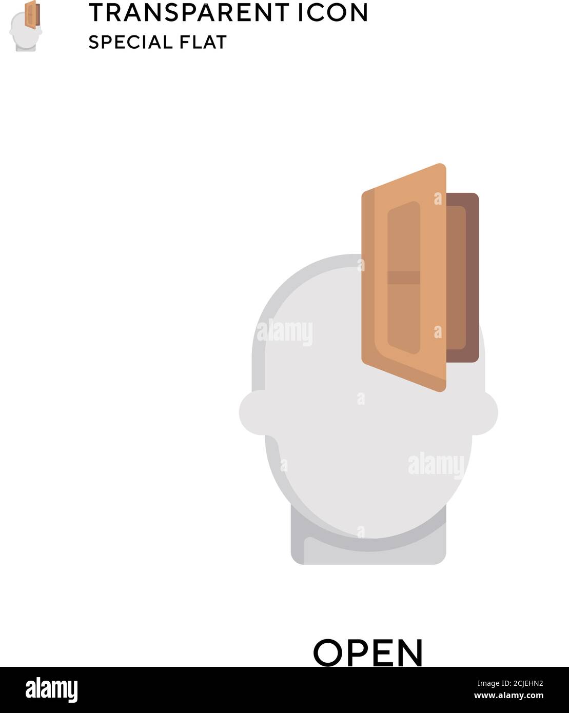 Open vector icon. Flat style illustration. EPS 10 vector Stock Vector ...