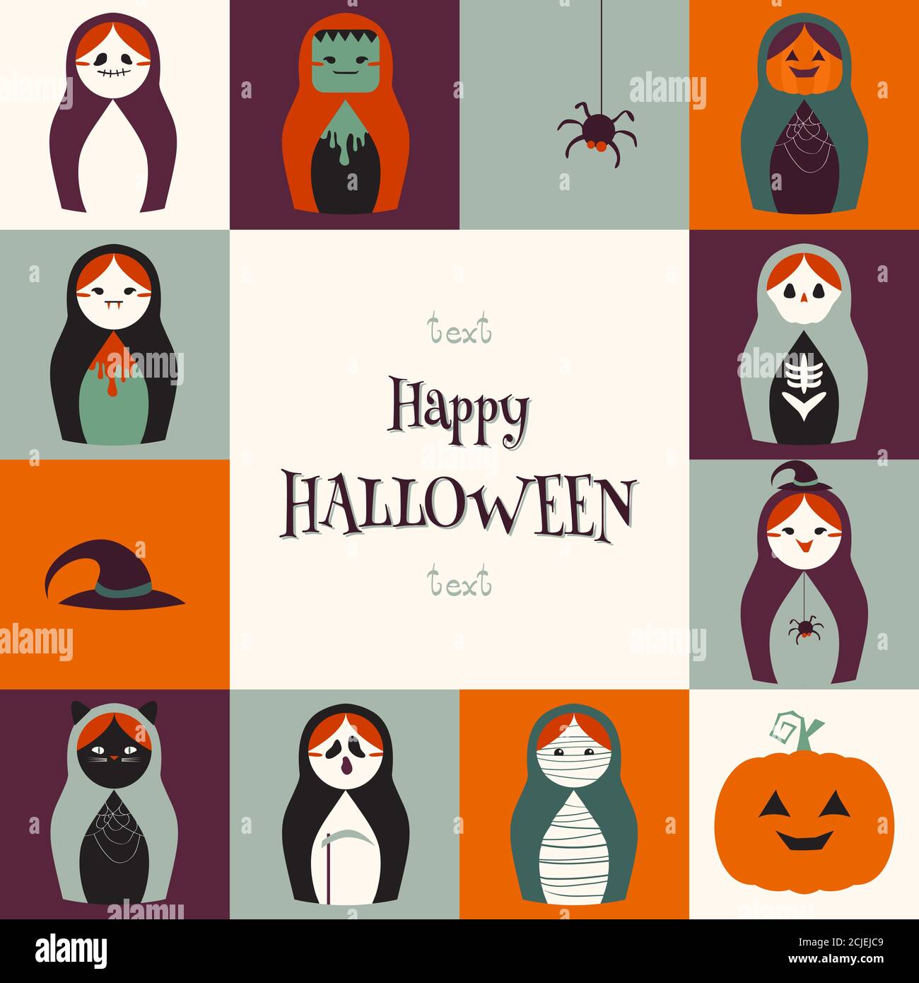 Dolls in costume Stock Vector Images - Alamy