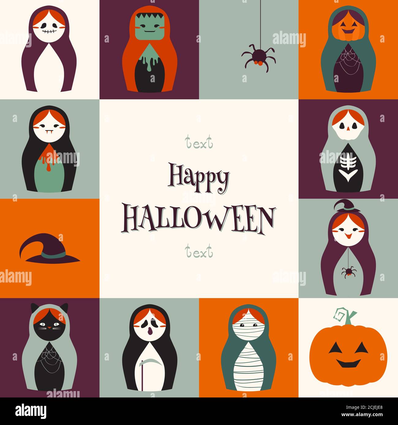 Dolls in costume Stock Vector Images - Alamy