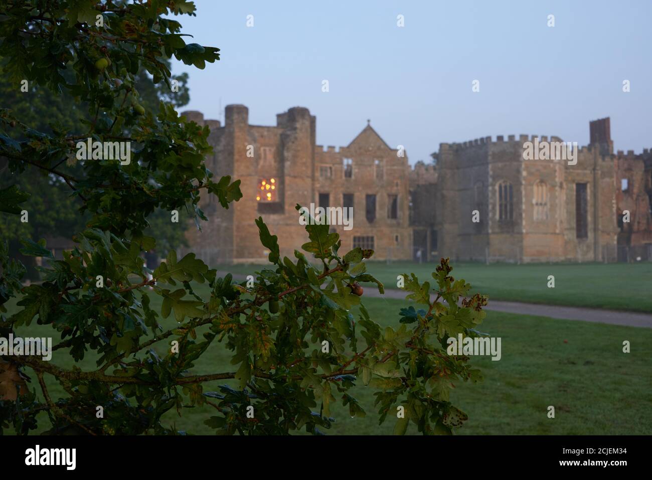 Cowdray Heritage. Ruins of great Tudor House destroyed by fire in 1793 ...