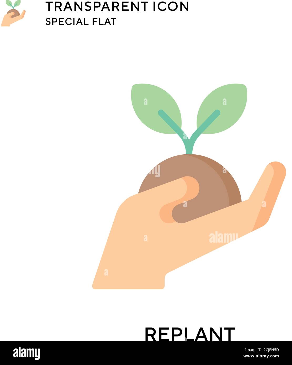 Transplanting flowers home Stock Vector Images - Alamy