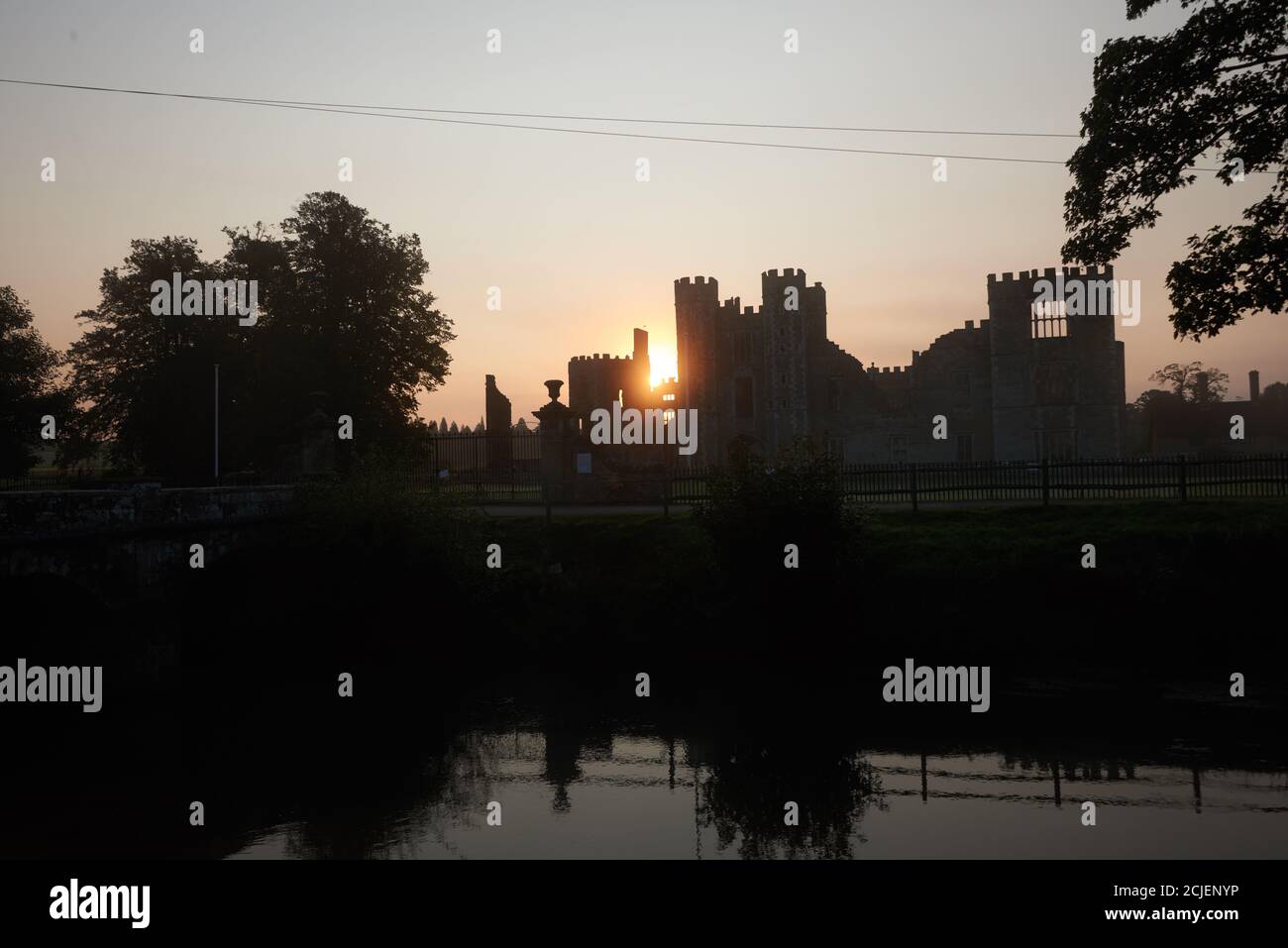 Cowdray Heritage. Ruins of great Tudor House destroyed by fire in 1793 ...