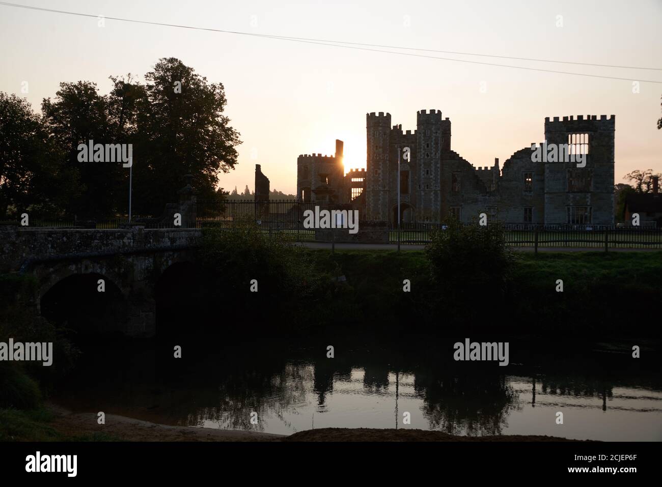 Cowdray Heritage. Ruins of great Tudor House destroyed by fire in 1793 ...